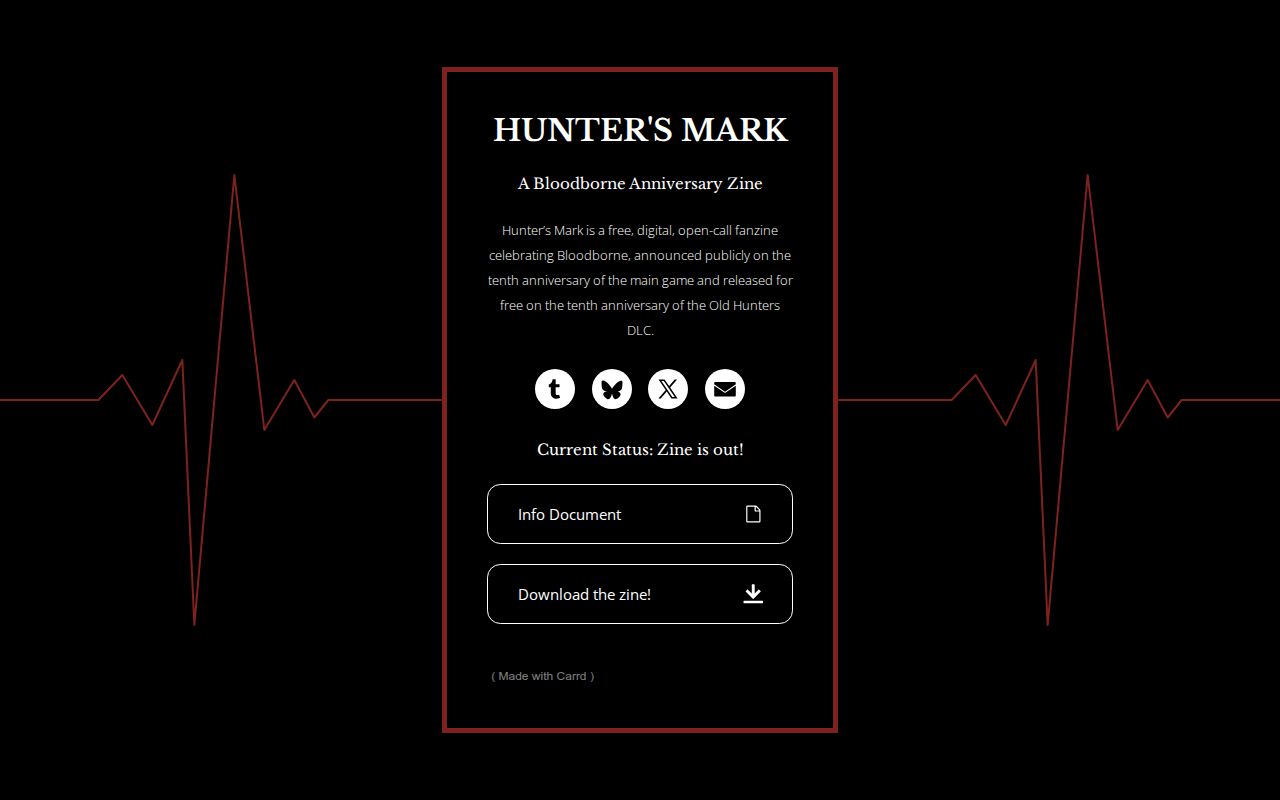 Hunter's Mark Zine